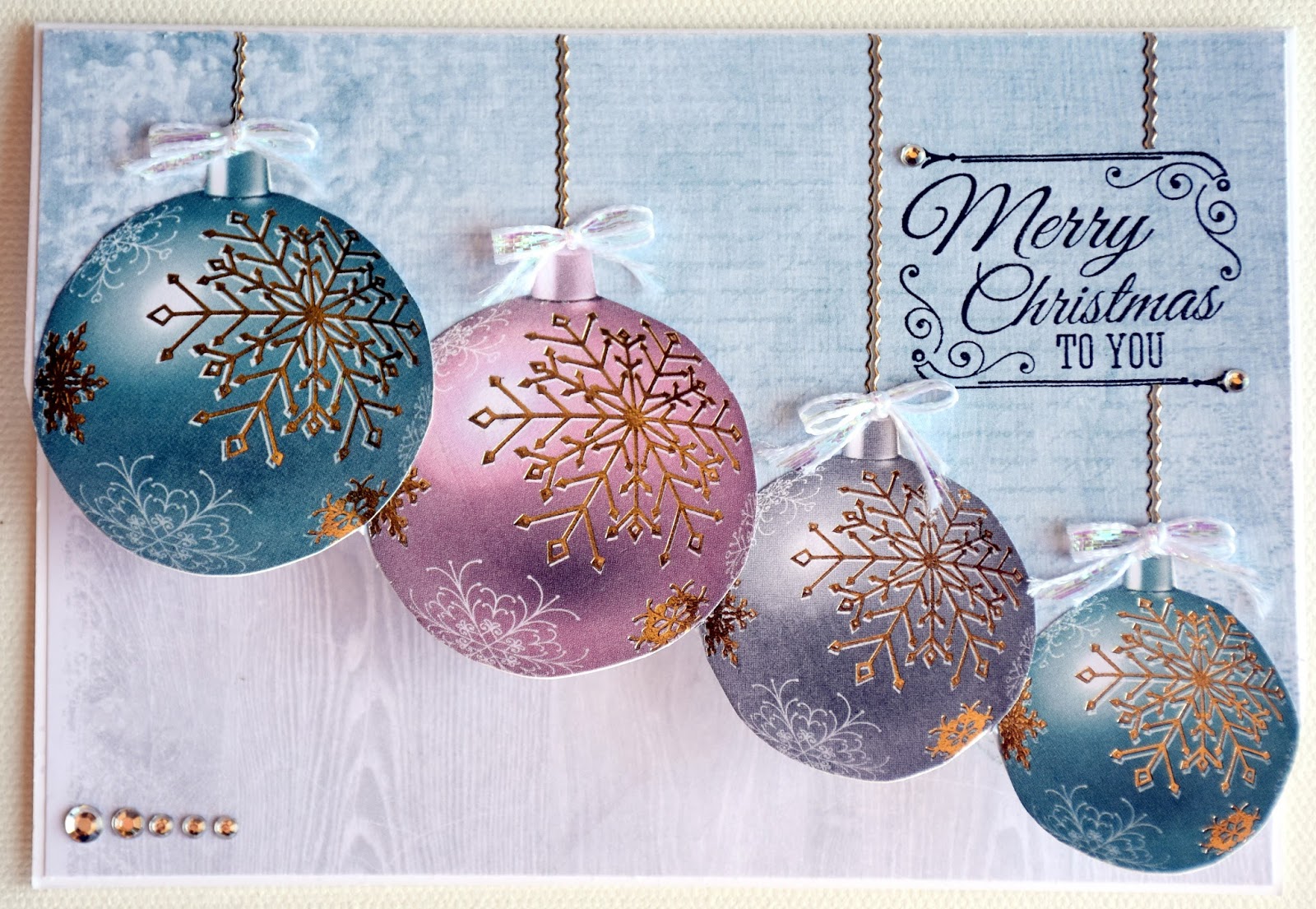 Silver Bells Christmas Card