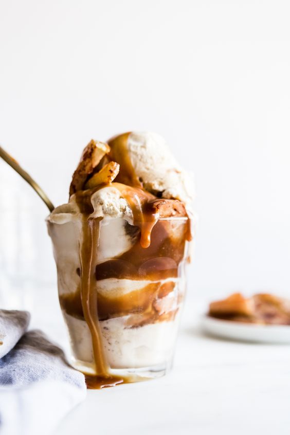 Salted Caramel Apple Sundae - The Country Chic Cottage