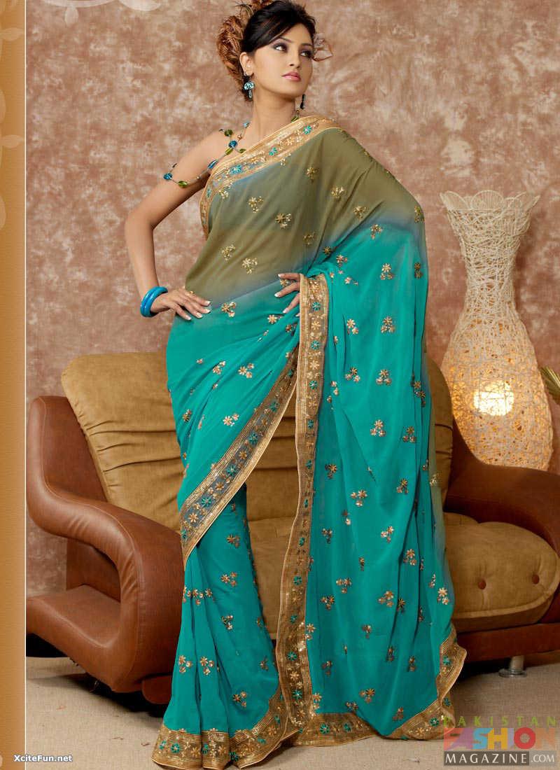 Fashion World Palace: Latest Style Of Eastern Sari Collection, Fashion ...