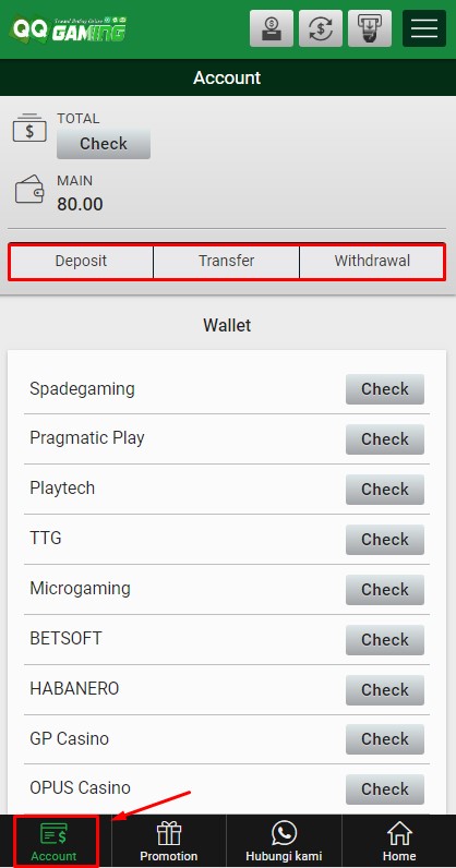 Cara Melakukan Deposit, Transfer dan Withdraw di Judi Online