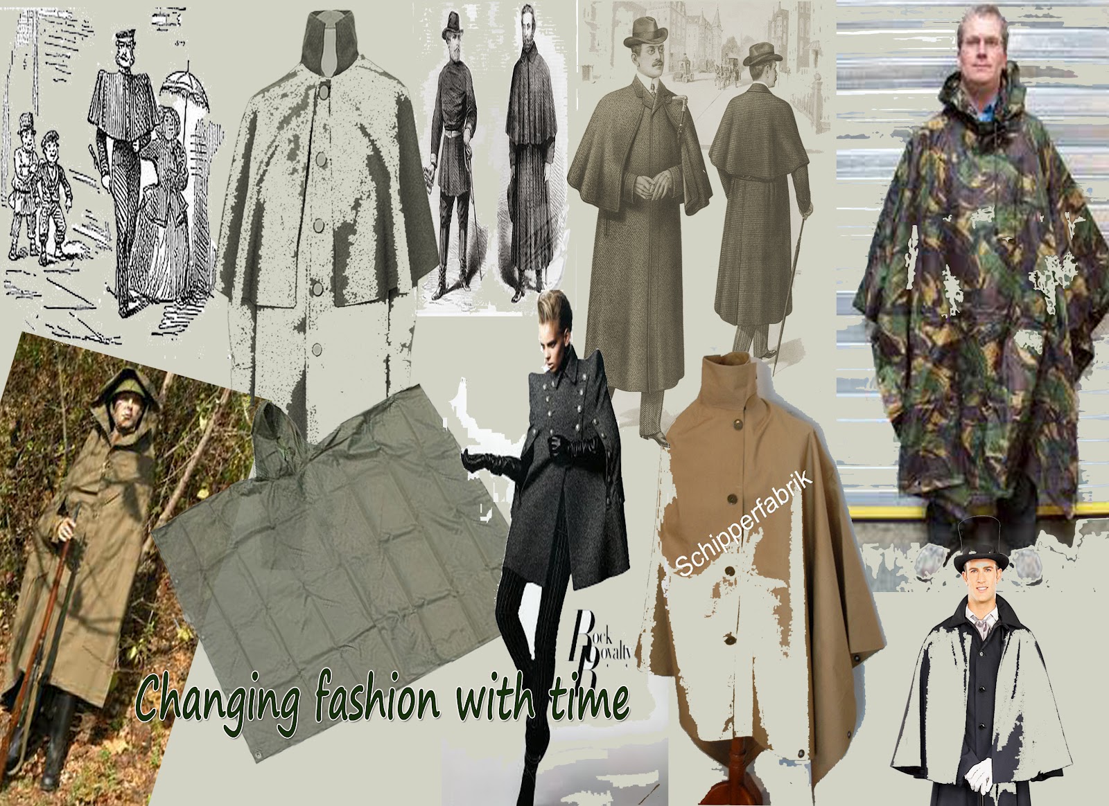 design and surface texture: fabric texture taking shape of garment elements