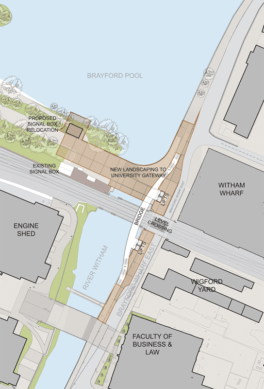 The Happy Pontist: Brayford Level Crossing Footbridge, Lincoln