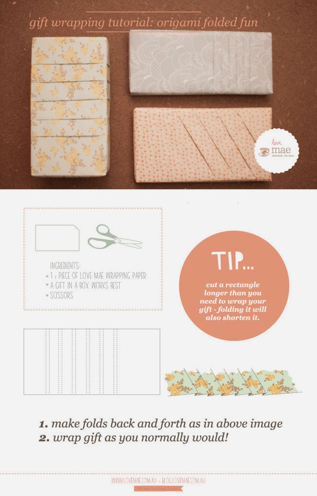Gift Wrapping Tutorial - Origami Folded Fun! | Love Mae Blog