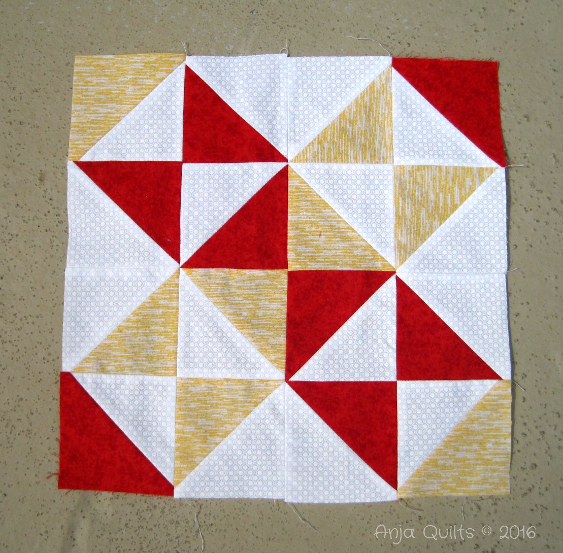 Anja Quilts: Modern HST Sampler - Q2 Blocks
