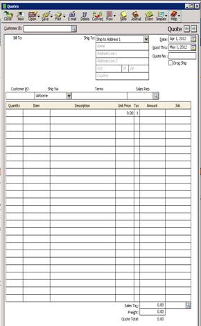 Computerized Accounting: Sales Quotation