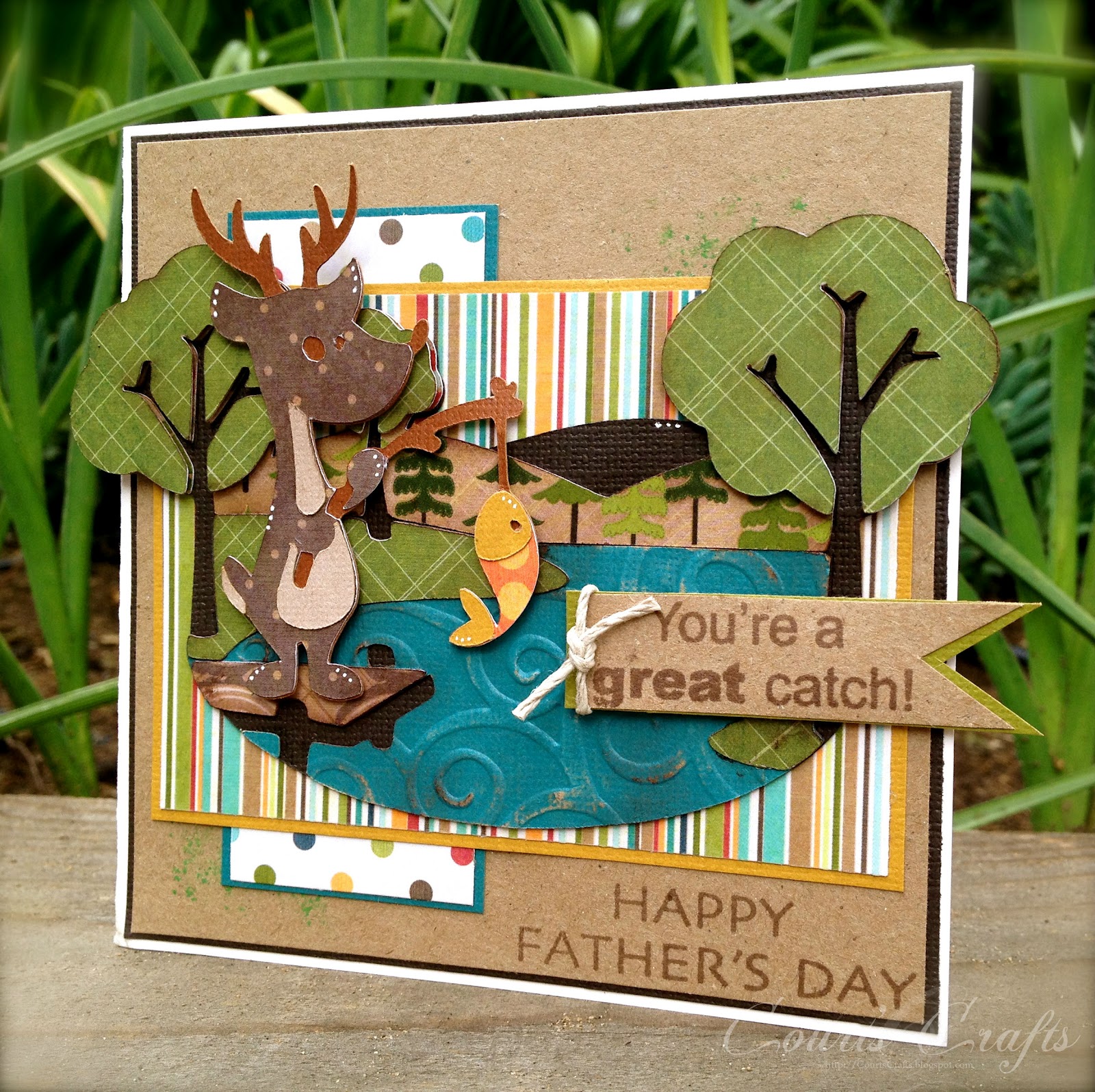 Court's Crafts: You're a Great Catch - Father's Day Card