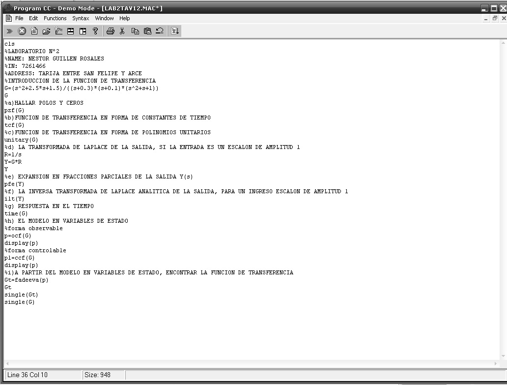 Con el paquete Program CC versión 5, establecer lo siguiente | Apuntes ...