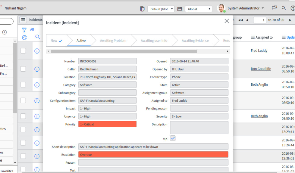 Servicenow: Tip for Quick Access