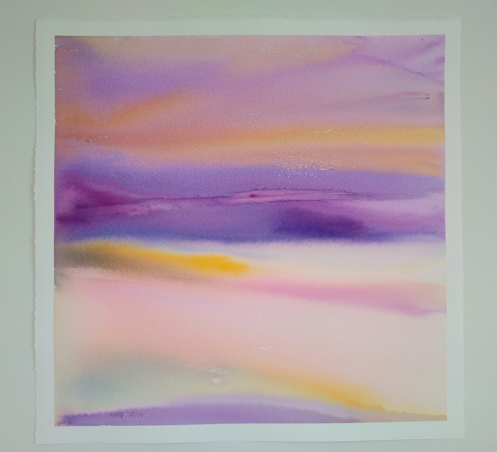 Pintura Abstracta de Inmaculada Cuesta (MAQ): Acuarelas abstractas 2017