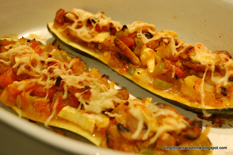 Simplificar na Cozinha: Courgette Recheada