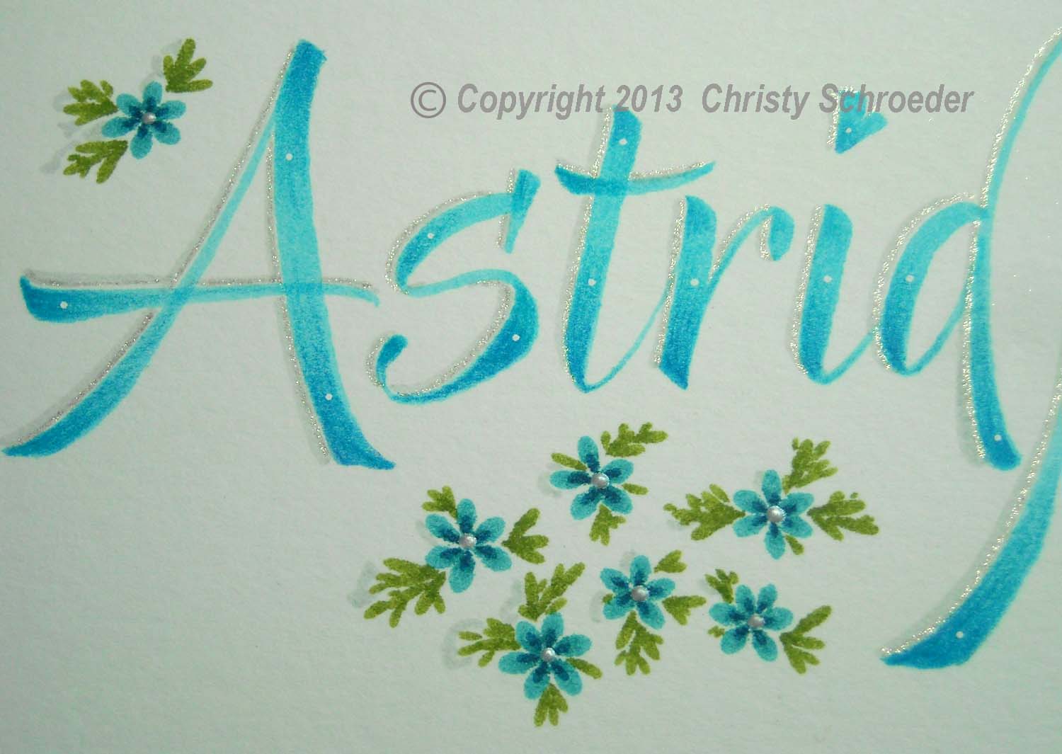 Splatters from the Inkwell: Calligraphy Name Play