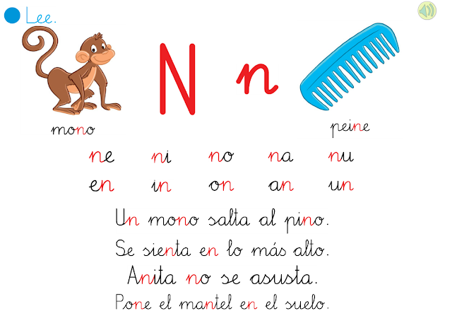 APRENDER ES DIVERTIDO 1º Y 2º: Lecturas interactivas de los fonemas n ...