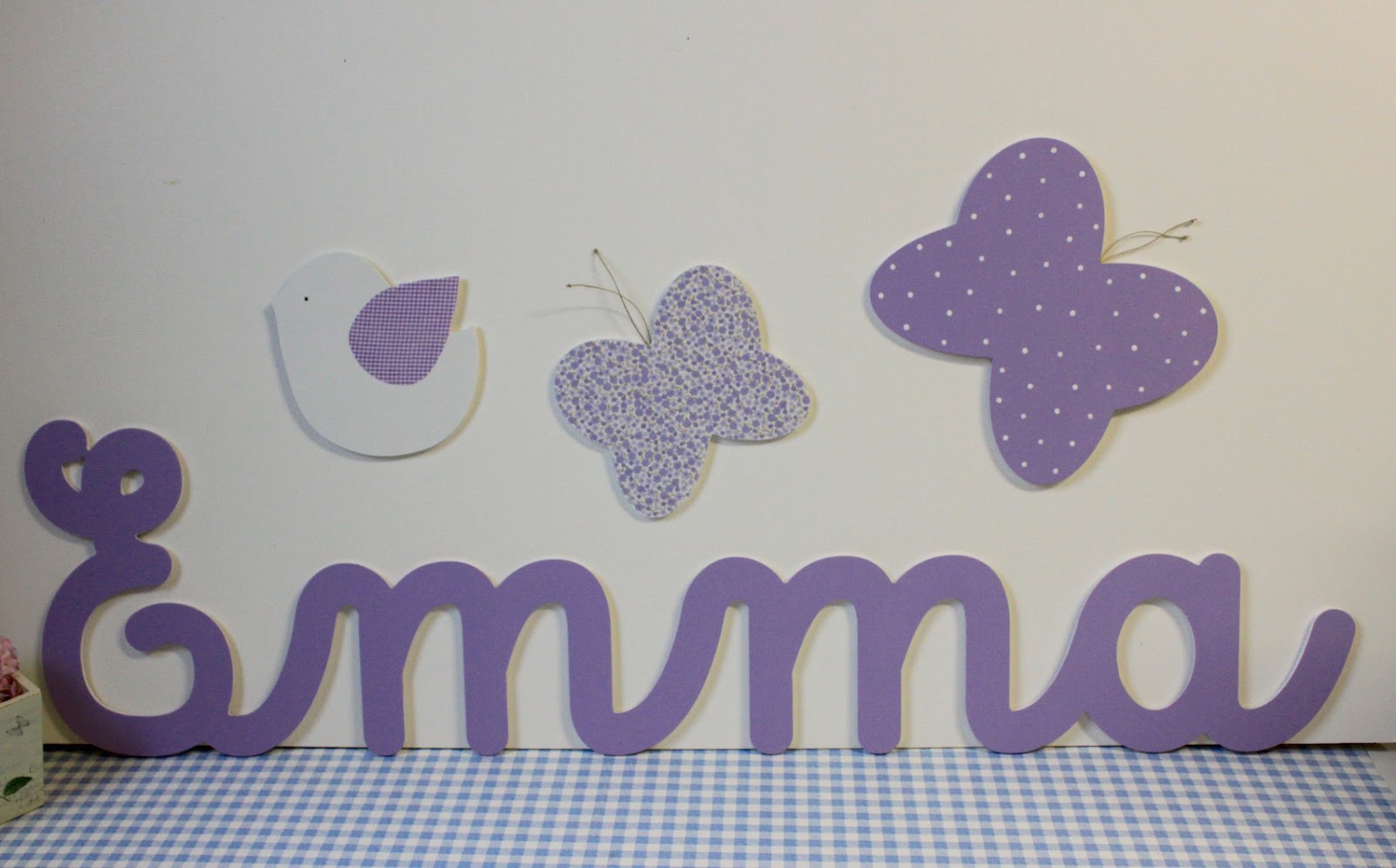 Letras en caligrafía infantil personalizadas