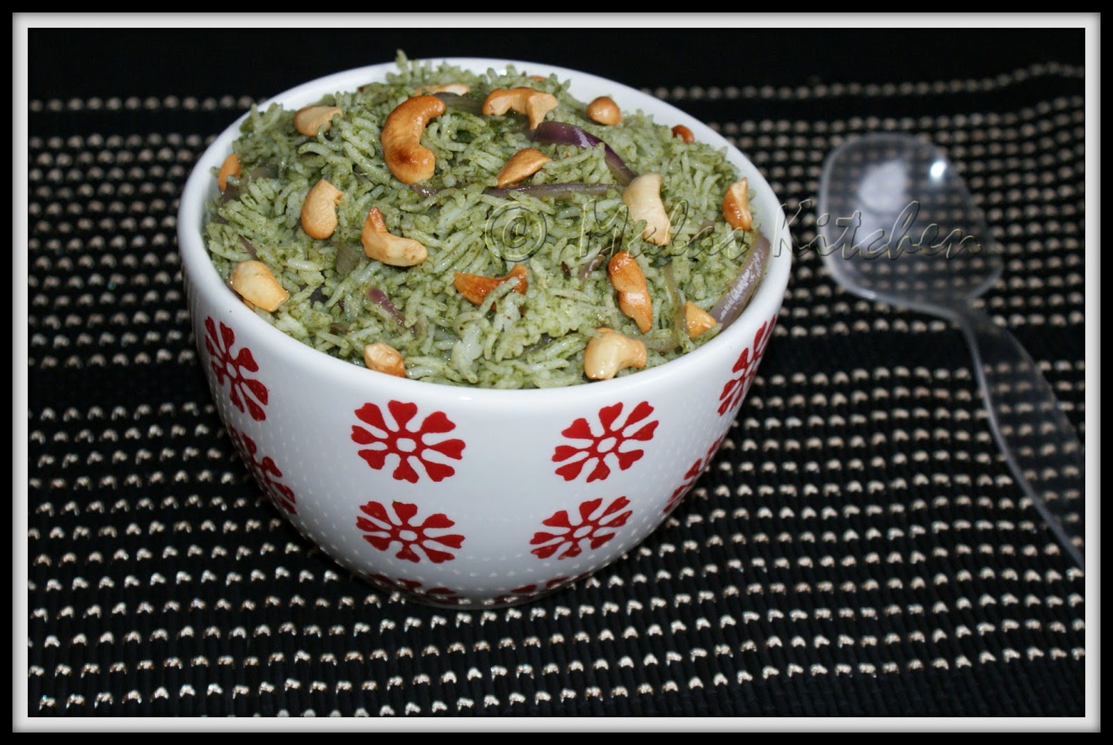 Palak Pulao / Spinach Rice # 3 - Malas-Kitchen