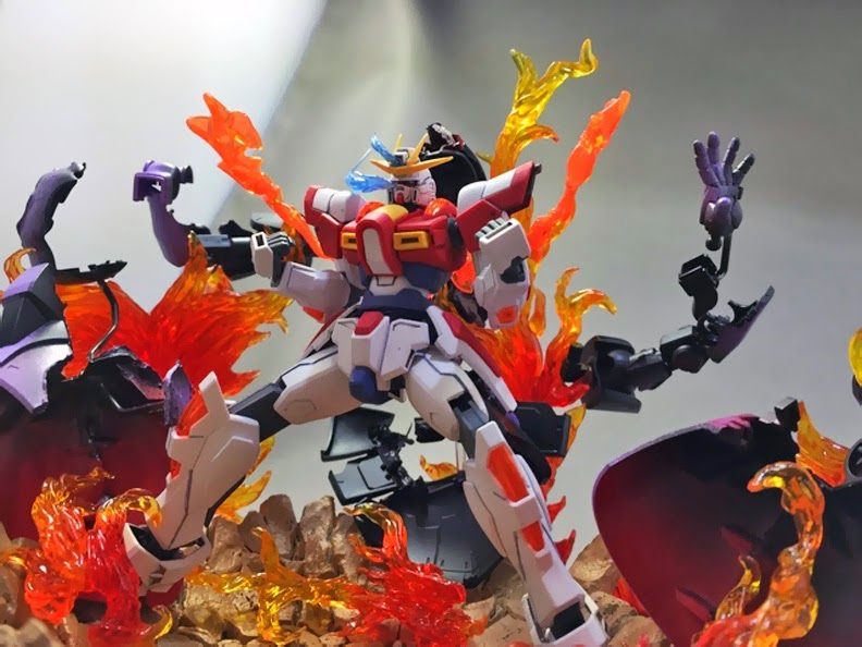 Custom Build: HGBF 1/144 Build Burning Gundam "Cast off"