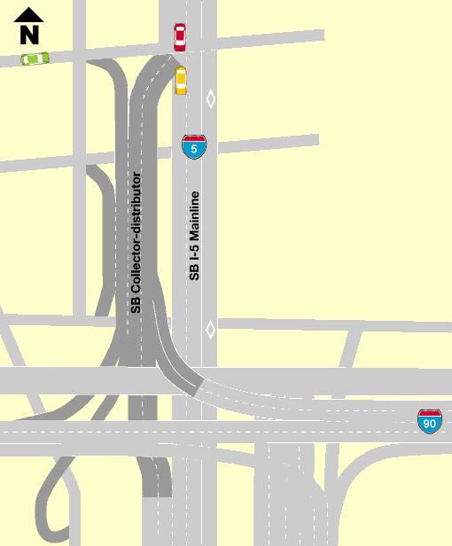 It’s a traffic tweener: The southbound I-5 collector distributor and ...