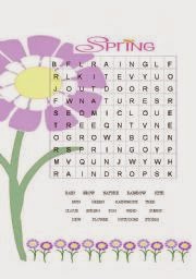 5 Spring Word Search Puzzles about Flowers For Kids