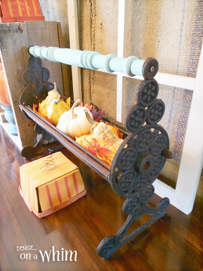 denise...on a whim: Fireplace Log Roller Centerpiece