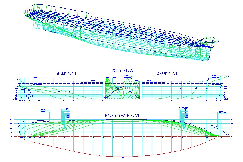 Langkah - Langkah Pembuatan Lines Plan | Fadly Bachtiar