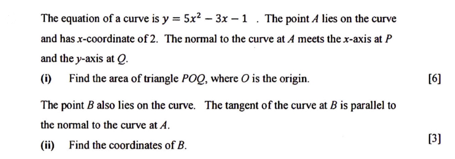 Q1. Calculus Differentiation Challenging O Level Additional Maths (A ...