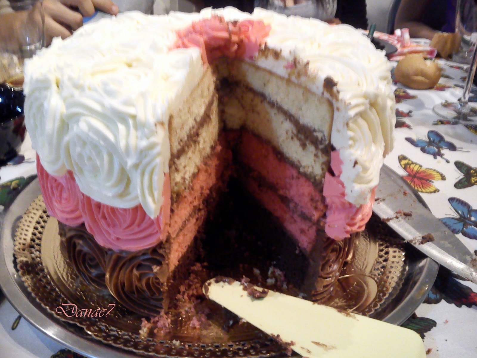 Tarta tres sabores : Azúcar y color