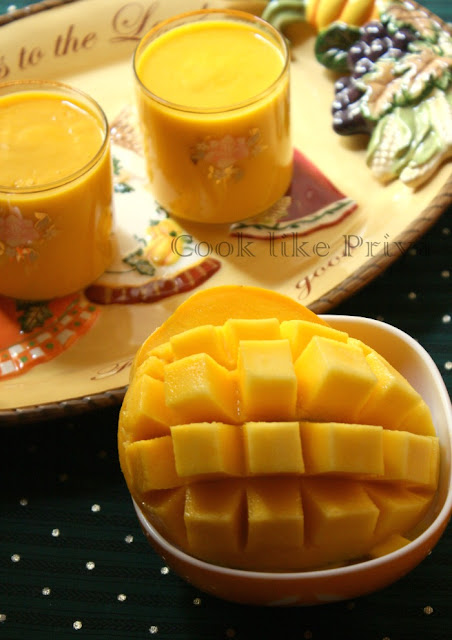 Cook like Priya: Mango Lassi | Summer Drinks | Mango based recipes