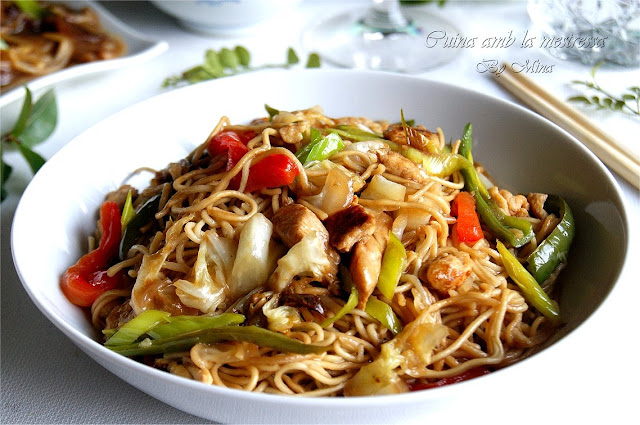 Cocina con Mina: Chow Mein de pollo