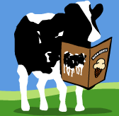 Reformed fast food mascot: Dairy cow checks out the menu of Ben & Jerry ...