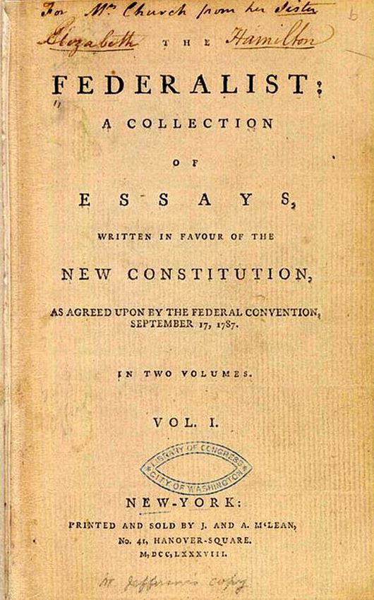 Clásicos de Historia: Alexander Hamilton, James Madison y John Jay, El ...