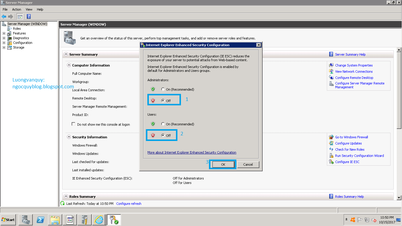 How to disable Internet Explorer Enhanced Security Configuration ( IE ...