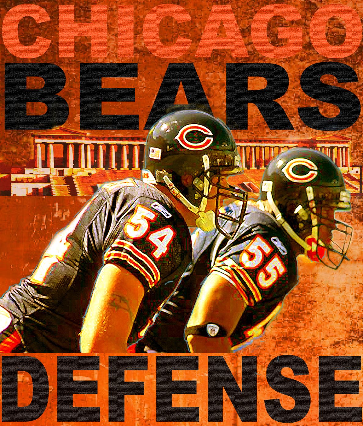 Chicago Bears Poster Art | Chicago bears wallpaper, Nfl bears, Bears ...