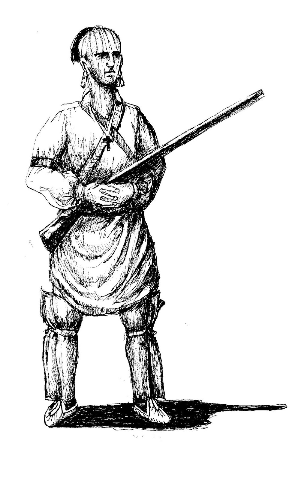 Flintlock and tomahawk: Drawings by Ralph Mitchard