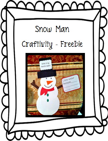 Just Wild About Teaching: Tis' the Season for a Snowman Freebie!
