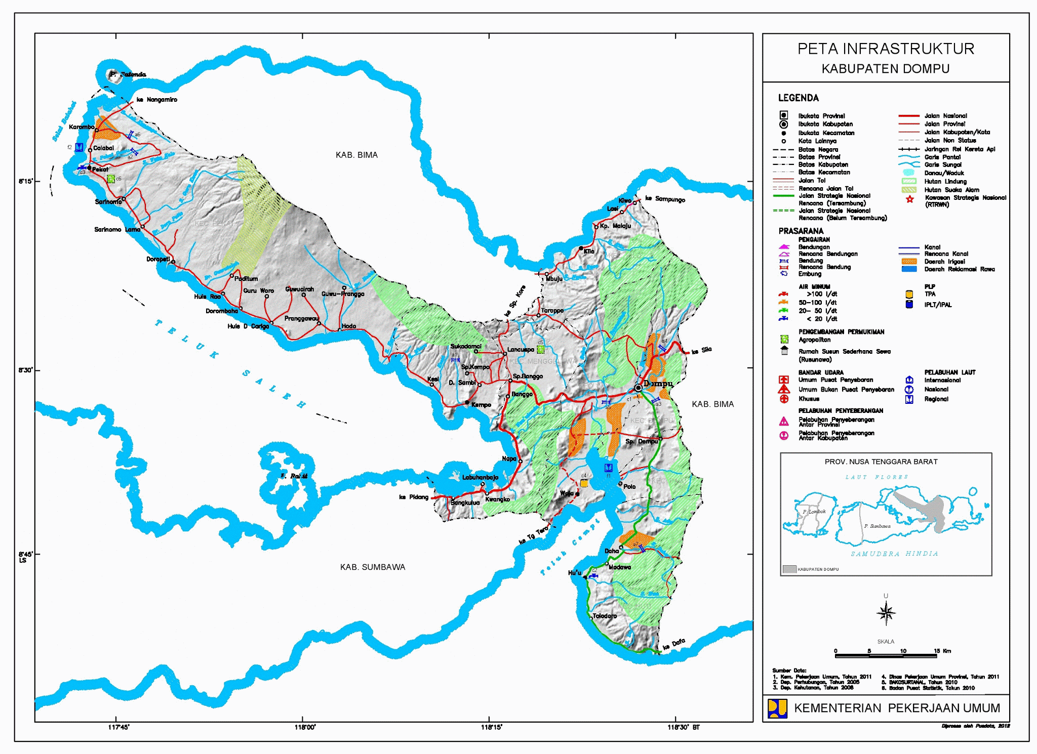 Peta Kota: Peta Kabupaten Dompu
