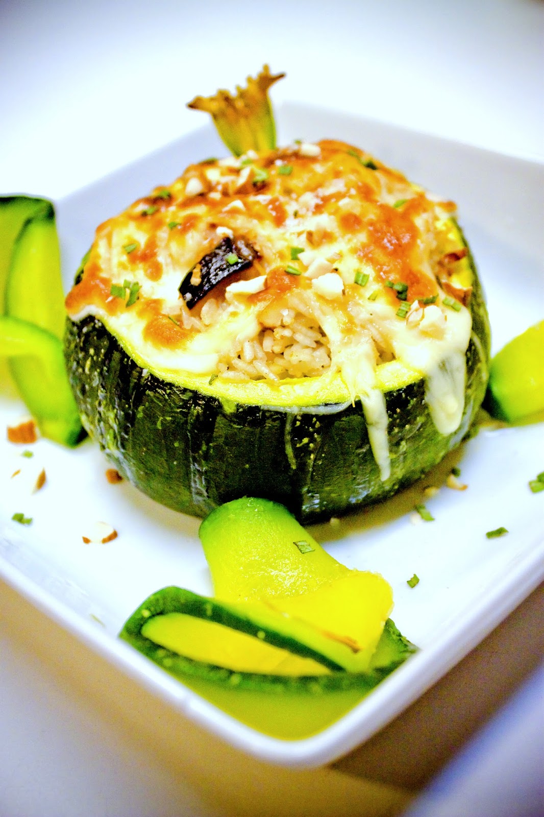 Brownifer Bites: Cupcake Squash with Marigold Rice