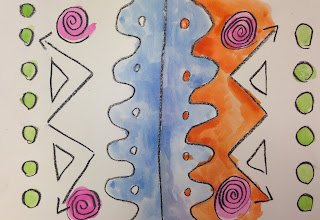 Art Room Blog: 1st Grade-Bug On a Rug- Symmetrical Balance...