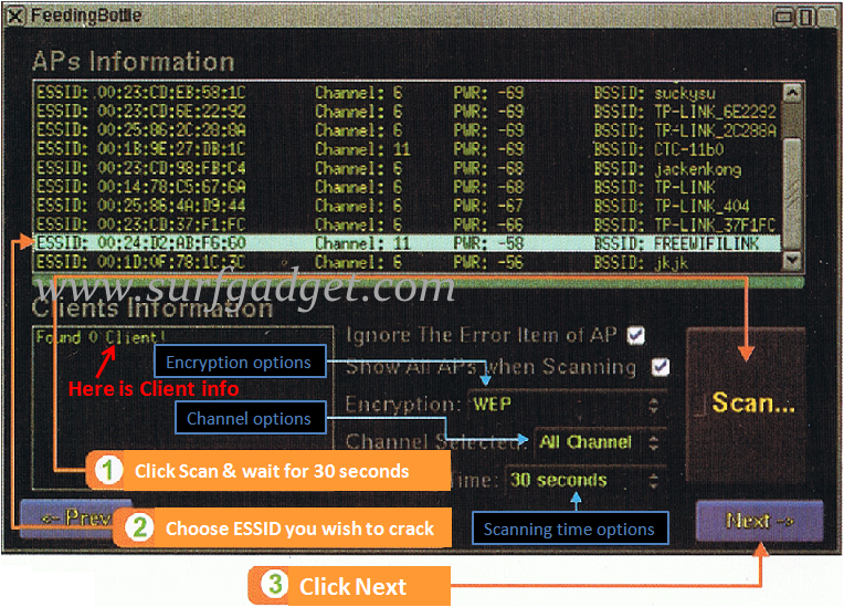 SurfGadGet.com: Step by step to crack WiFi password using Beini Feeding ...
