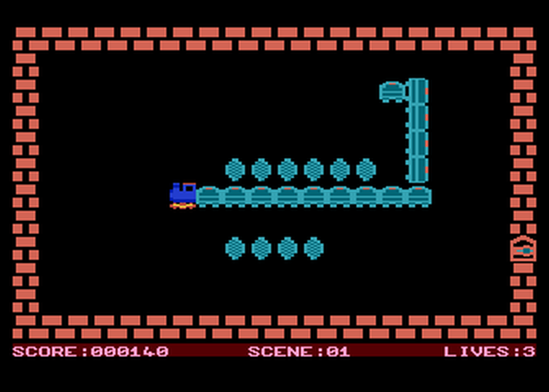 Indie Retro News: TRAIN - Snakes on the Train? A new Atari 8-bit game!