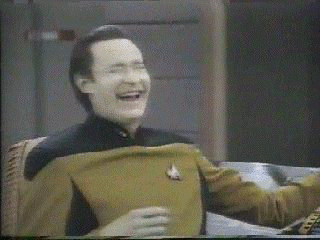 Data laughing