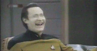Data laughing