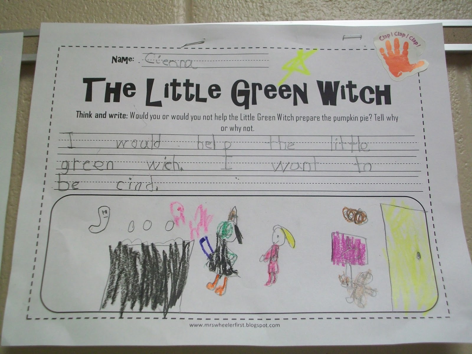 Mrs. Wheeler's First Grade Tidbits: The Little Green Witch
