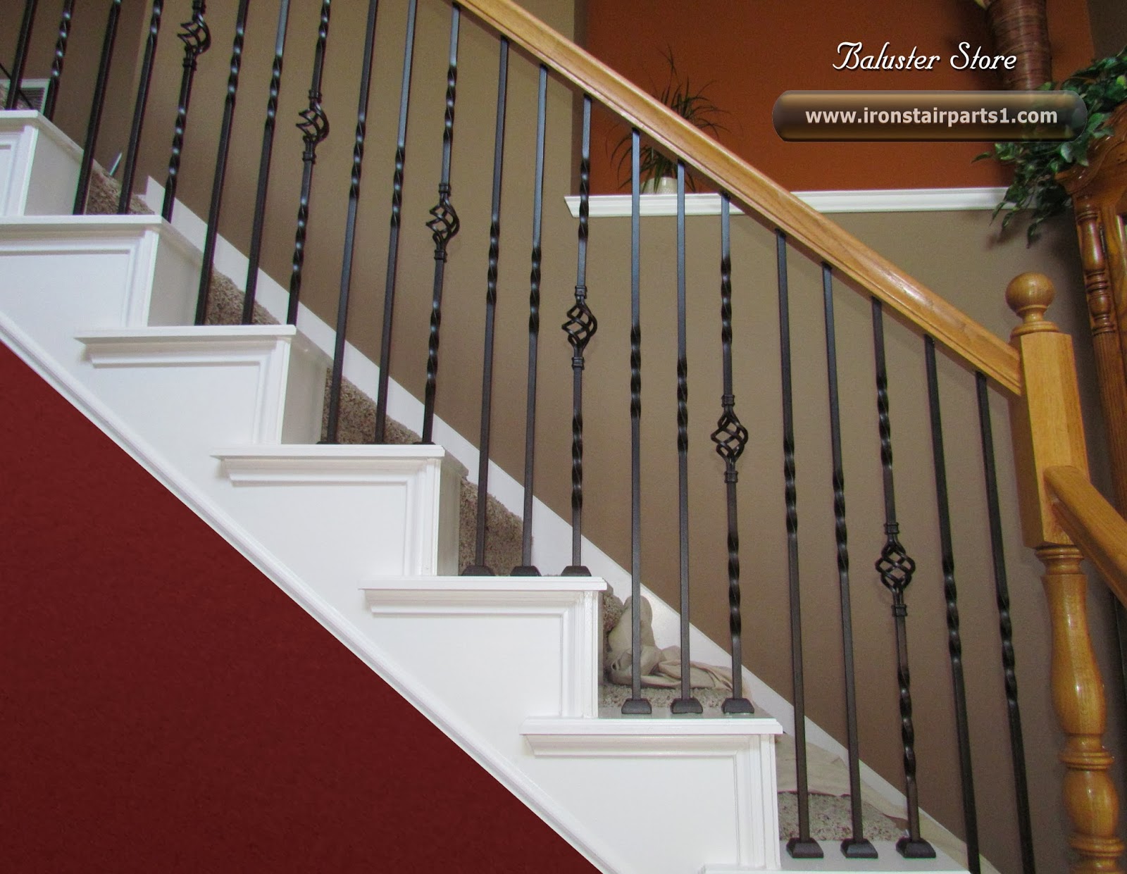 High quality powder coated iron balusters