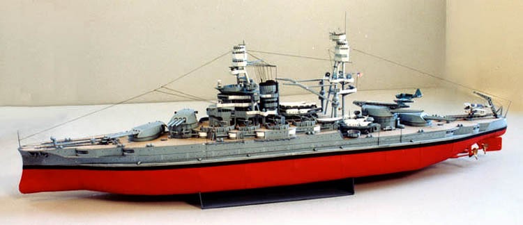 Papermodel Kapal Perang & Lain2: Papercraft USS Arizona