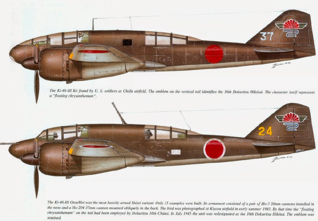 Japanese Aircraft of WWII: Mitsubishi Ki 46 Profiles