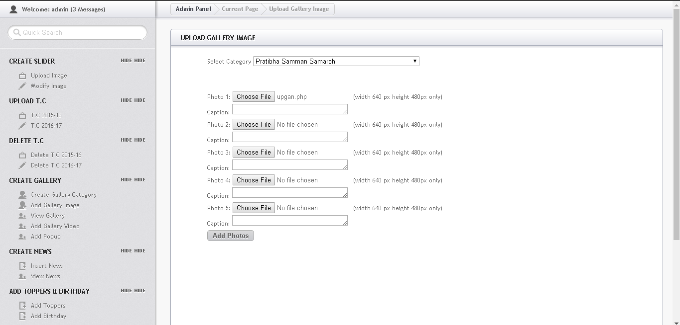 Admin default Admin default