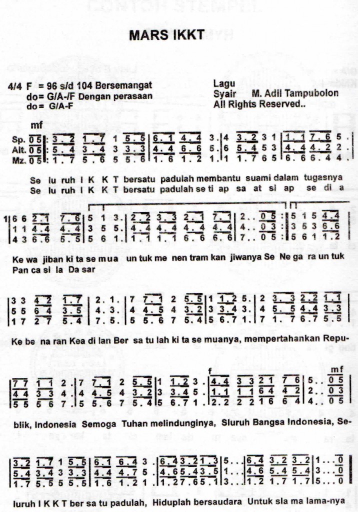 Hymne dan Mars IKKT ~ IKKT PWA Satrad 243 Timika