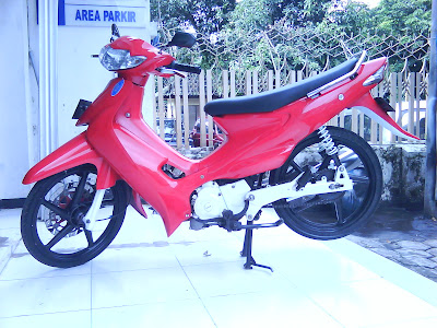 modif motor: Suzuki Smash Modification at Malang Indonesia