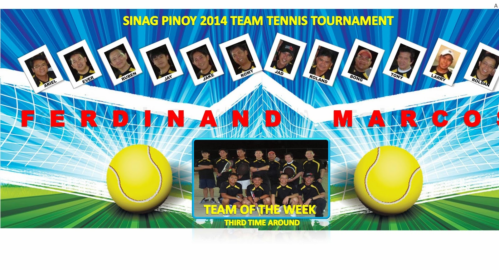 PINOY NETTERS CLUB 102: TEAM OF THE WEEK - SINAG PINOY 2014