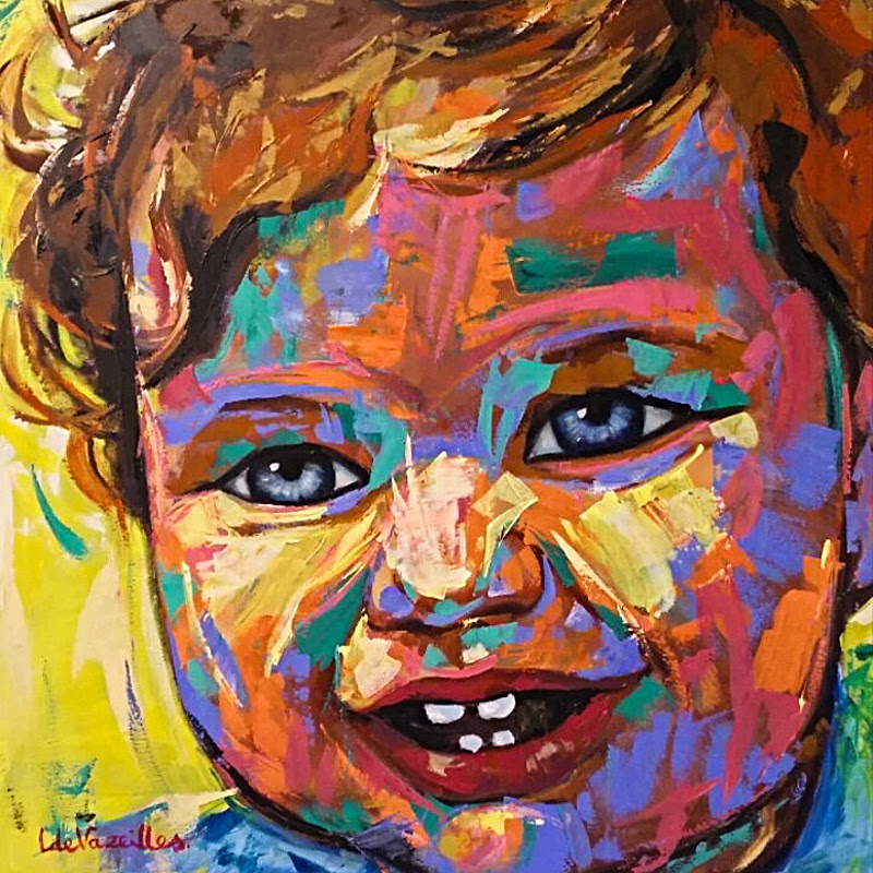 Artospective: Expressionist Figurative Paintings by Laura de Vazeilles.