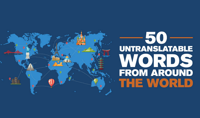 50 Untranslatable Words From Around the World #Infographic - Visualistan